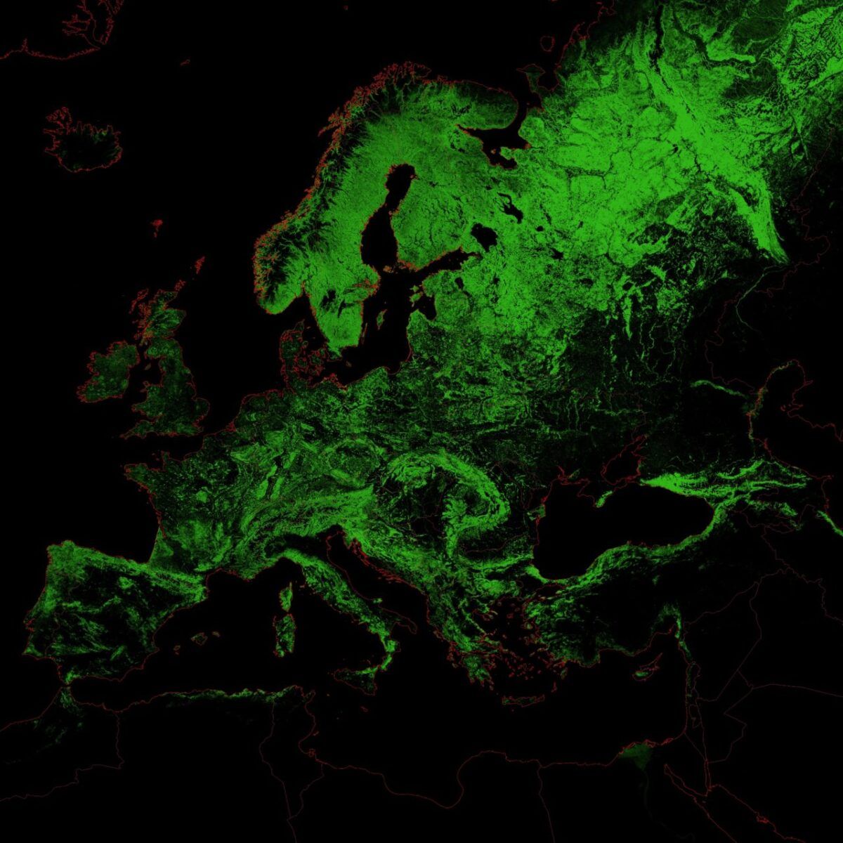 Tree Density Europe - Think Defence